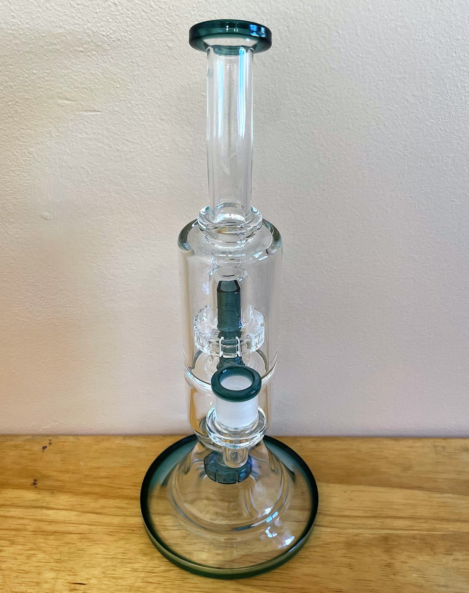 Beautiful Design 12" Thick Glass Best Water Rig Double Shower Perc & D