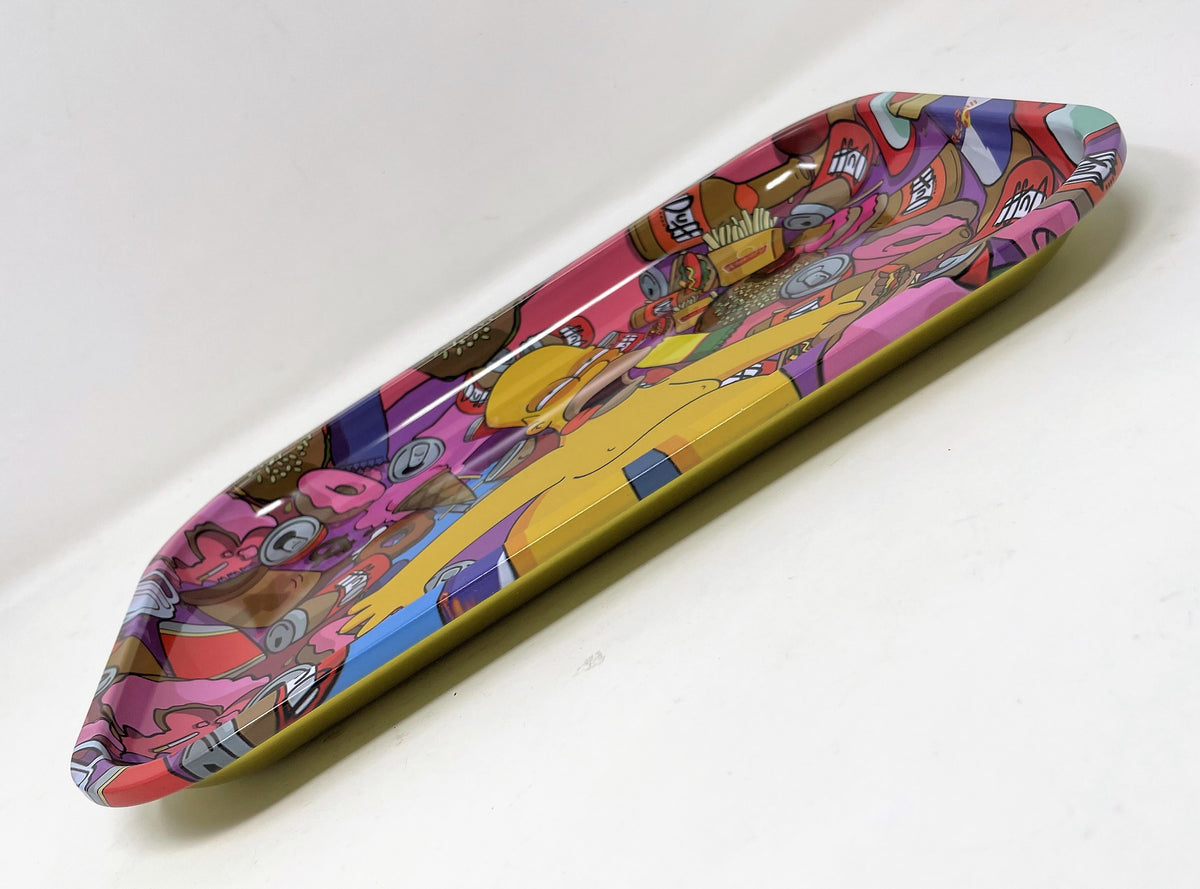 Collectible Homer Design Large Metal Rolling Tray
