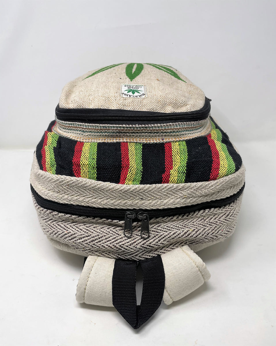 All Natural Handmade Pure Hemp Backpack with LapTop Sleeve inside - Ma
